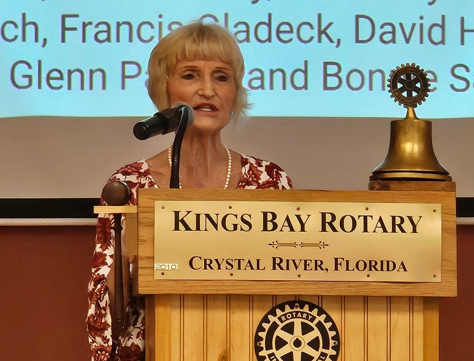 Guest Speaker – Lynne Farrell Abrams - Kings Bay Rotary